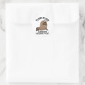 Tusk Tusk Another Walrus Pun Funny Animal Pun Classic Round Sticker ...