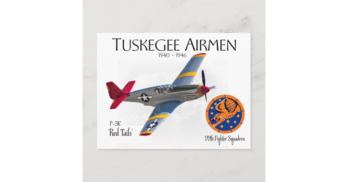Tuskegee Airmen 1940-1946 WW II Postcard | Zazzle