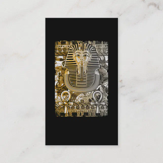 Tutankhamun Ancient Egypt Pharoah King Tut Ankh Business Card | Zazzle