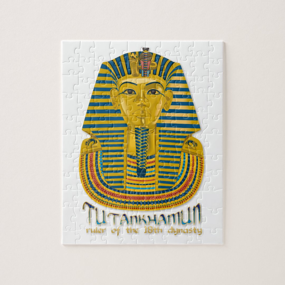 Tutankhamun mummy, the ancient King Tut of Egypt Jigsaw Puzzle | Zazzle