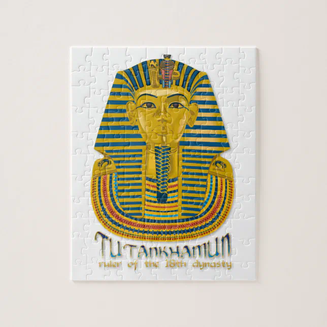 Tutankhamun mummy, the ancient King Tut of Egypt Jigsaw Puzzle | Zazzle