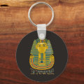 Tutankhamun mummy, the ancient King Tut of Egypt Keychain | Zazzle