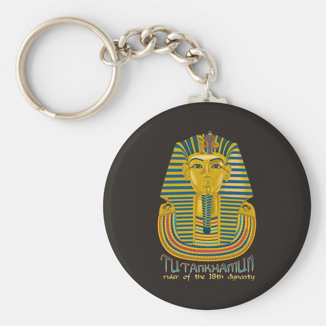 Tutankhamun mummy, the ancient King Tut of Egypt Keychain | Zazzle