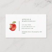 Tutor Teacher Apples Business Card | Zazzle