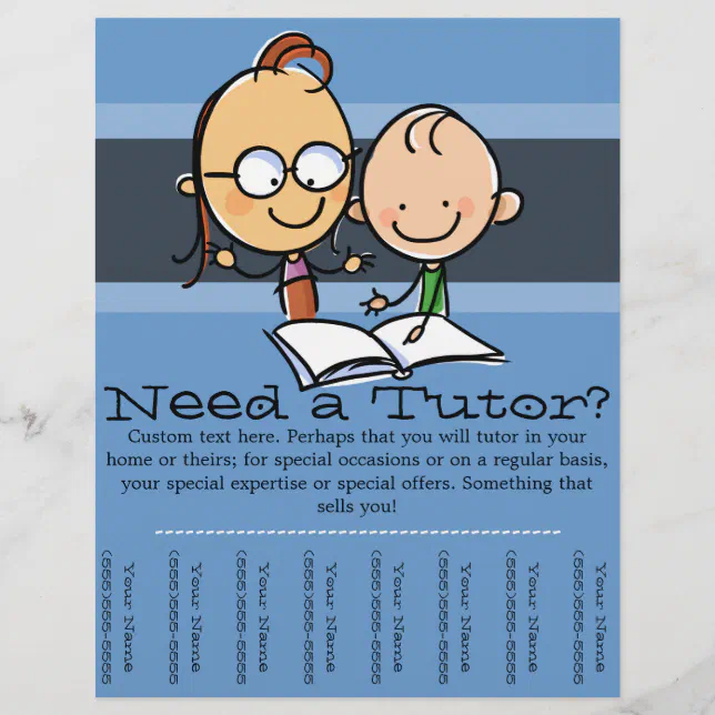 Tutor.Tutoring.Customizable advertising Flyer | Zazzle