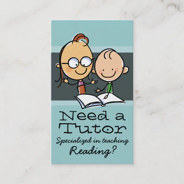 Tutor.Tutoring.Teacher.Learning Specialist.gr Business Card | Zazzle