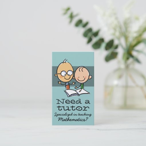 Tutor Tutoring Teacher Make money tutoring Business Card | Zazzle