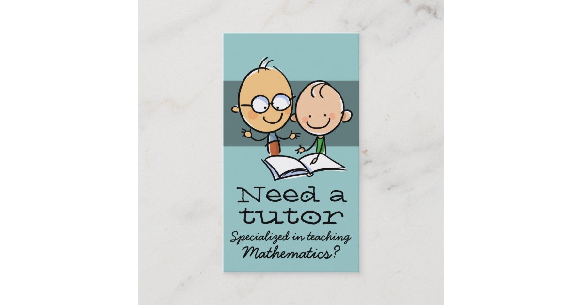 Tutor Tutoring Teacher Make money tutoring Business Card | Zazzle