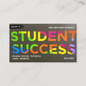 Tutoring Business Card | Zazzle
