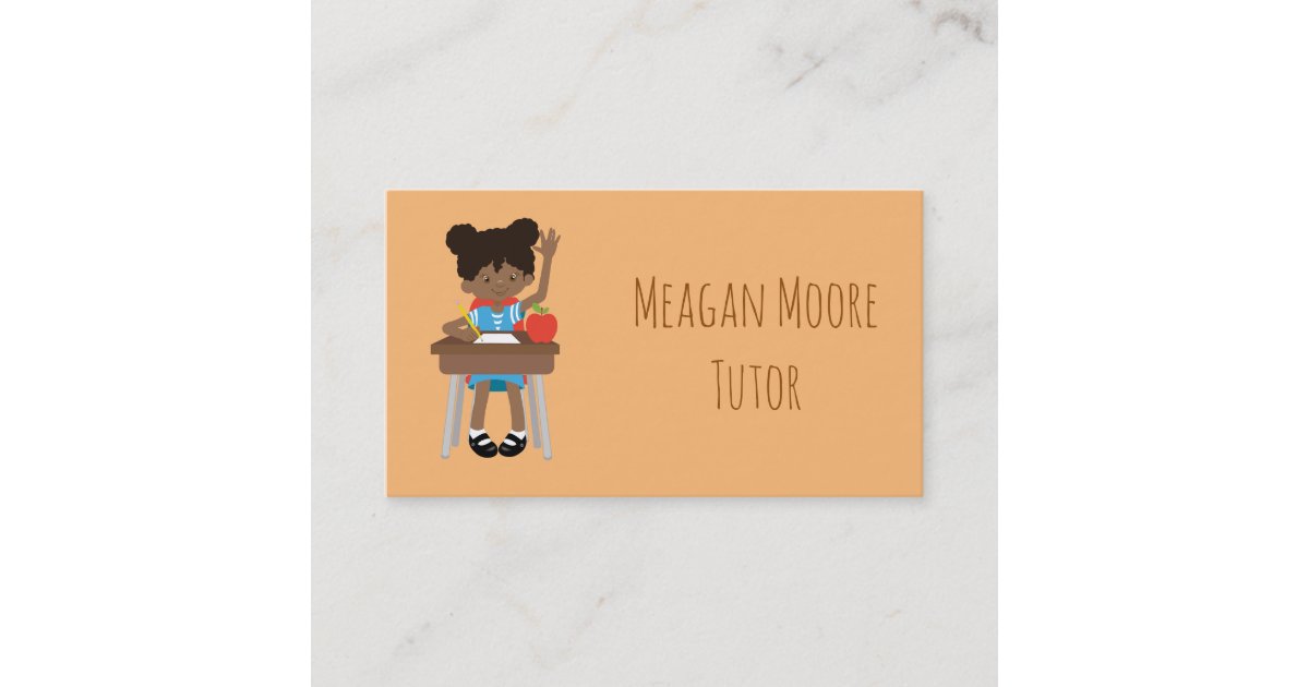 Tutoring students business card | Zazzle