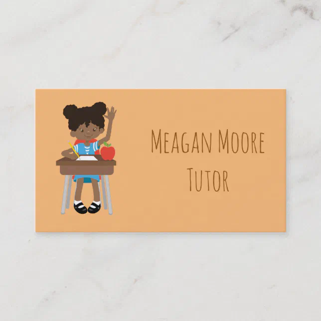 Tutoring students business card | Zazzle