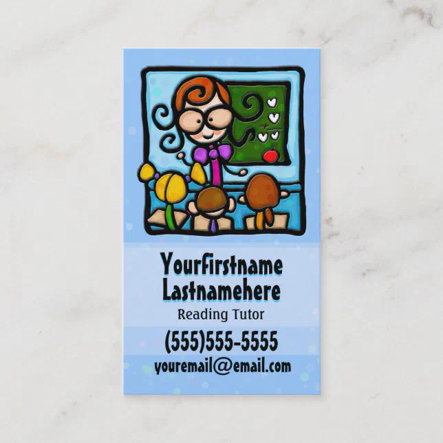 Tutoring.Tutor.Appointment reminder.Custom text Appointment Card | Zazzle