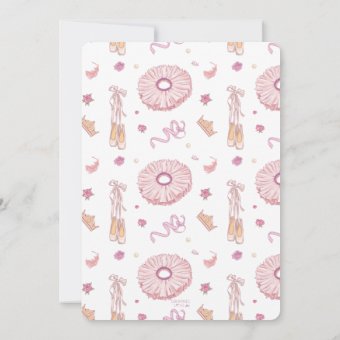 Tutu Excited Ballerina Any Age Birthday Party Invitation | Zazzle