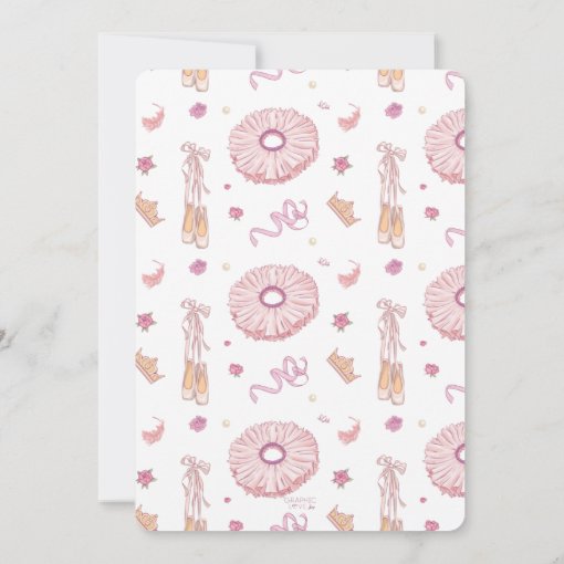 Tutu Excited Ballerina Any Age Birthday Party Invitation | Zazzle