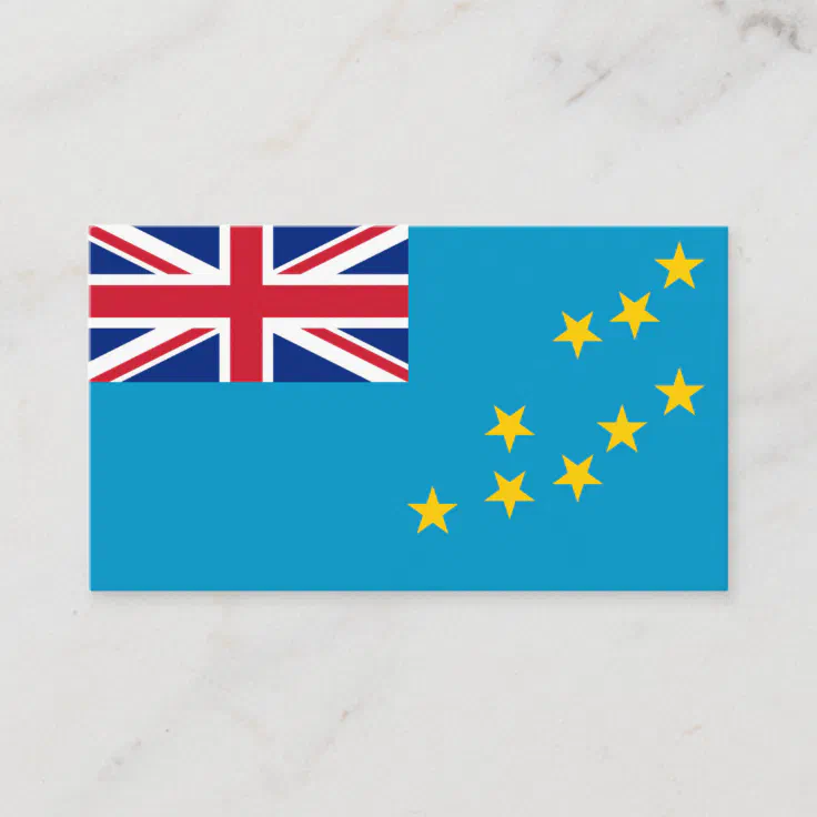 Tuvaluan Flag, Flag of Tuvalu Business Card | Zazzle