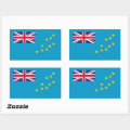 Tuvaluan Flag, Flag of Tuvalu Rectangular Sticker | Zazzle