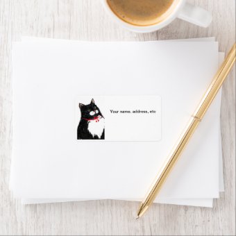 Tux Label | Zazzle