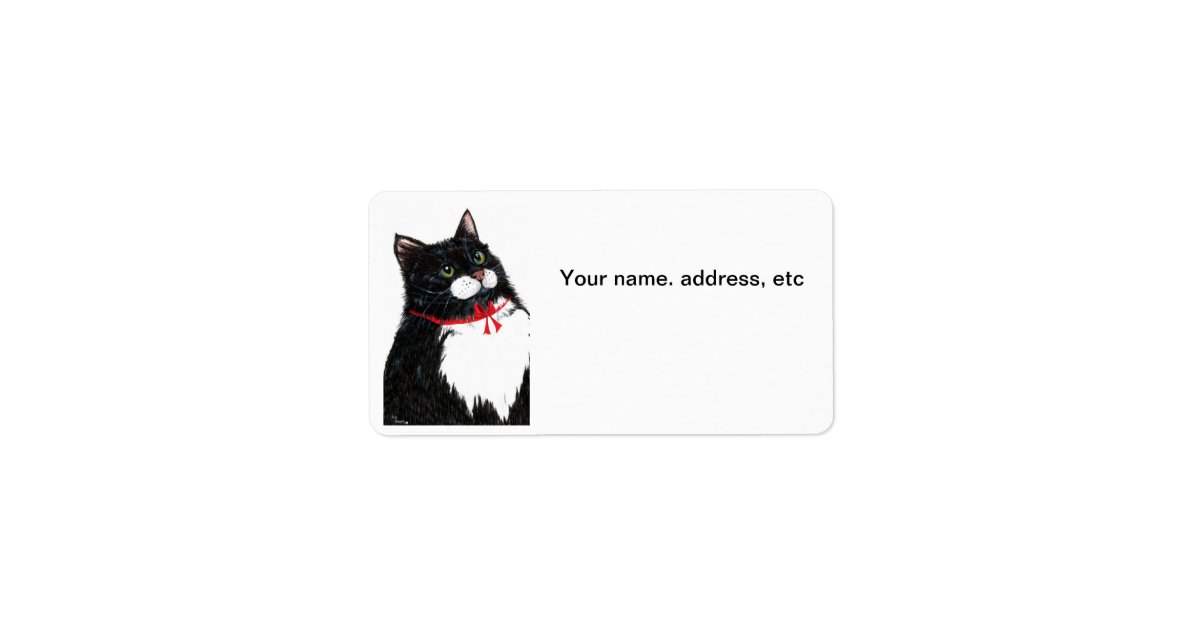 Tux Label | Zazzle