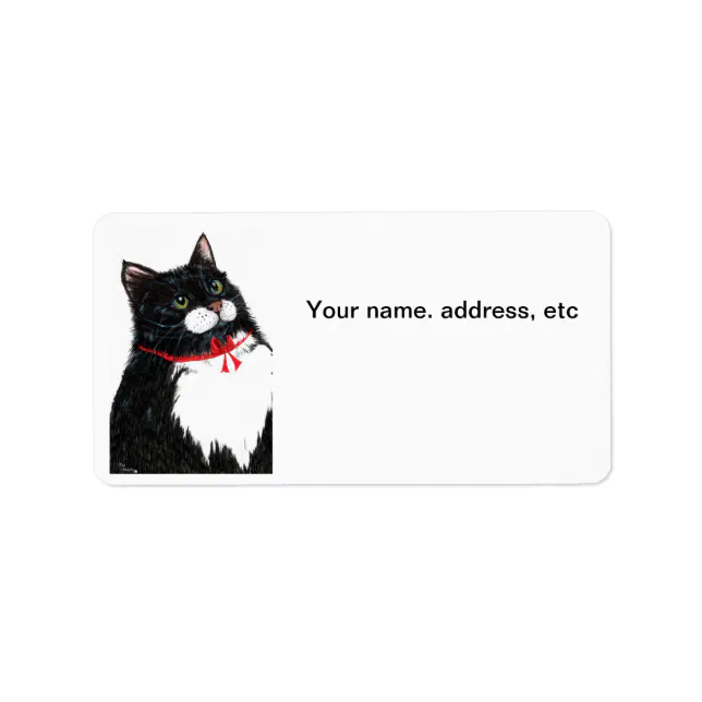 Tux Label | Zazzle