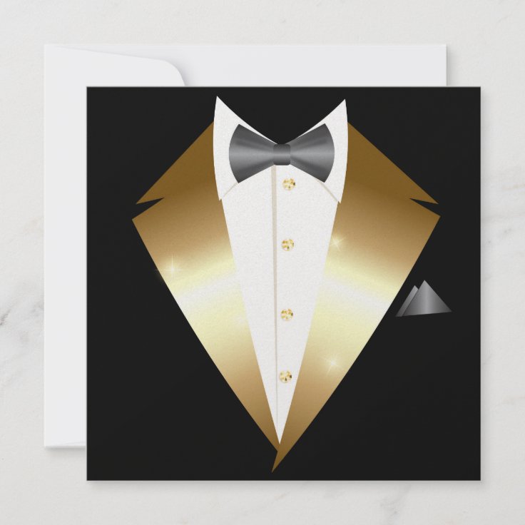 Tuxedo Black Tie Event INVITATION | Zazzle