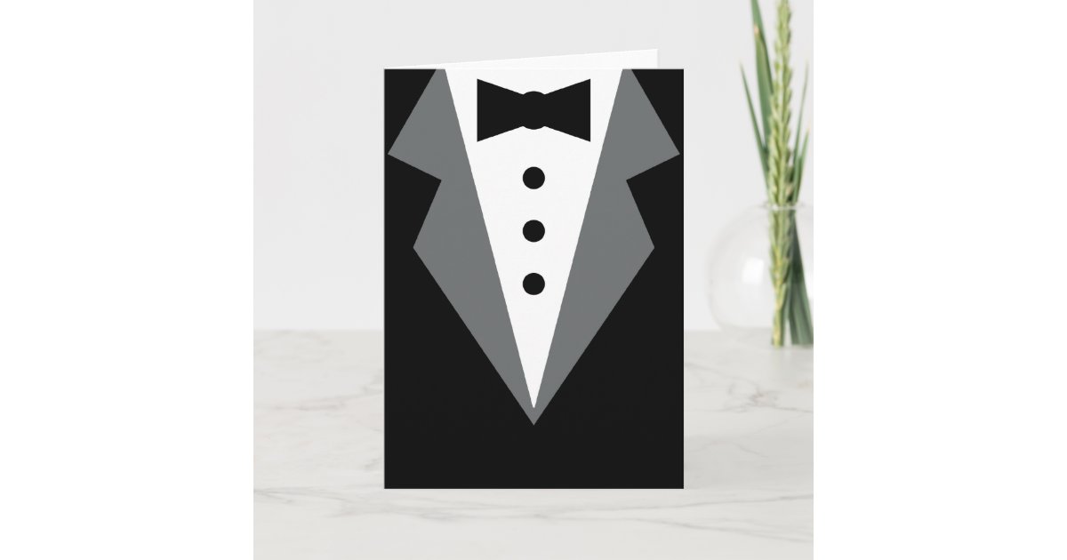 Tuxedo Card | Zazzle.com