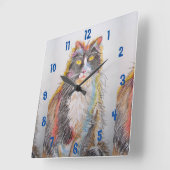 Tuxedo Cat Cats Art Animal Childs Room Clock | Zazzle