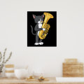 Tuxedo Cat Tuba Gifts Women Men Marching Band Tuba Poster | Zazzle