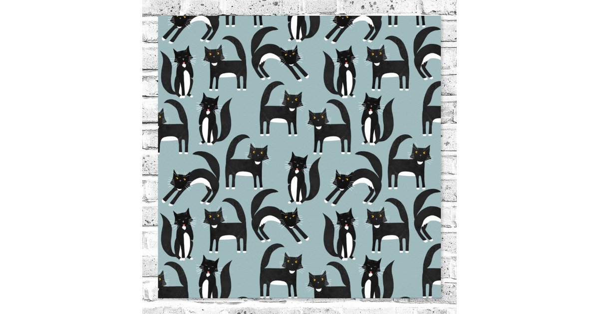 Tuxedo Cats Poster | Zazzle