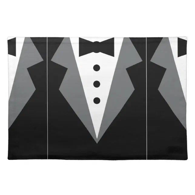 Tuxedo Cloth Placemat | Zazzle