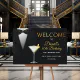 Tuxedo Cocktail Welcome Sign | Zazzle