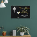 Tuxedo Cocktail Welcome Sign | Zazzle
