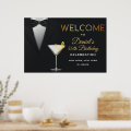 Tuxedo Cocktail Welcome Sign | Zazzle