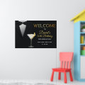 Tuxedo Cocktail Welcome Sign | Zazzle