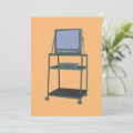 TV and VCR cart Classroom 80s 90s Funny School Invitation | Zazzle