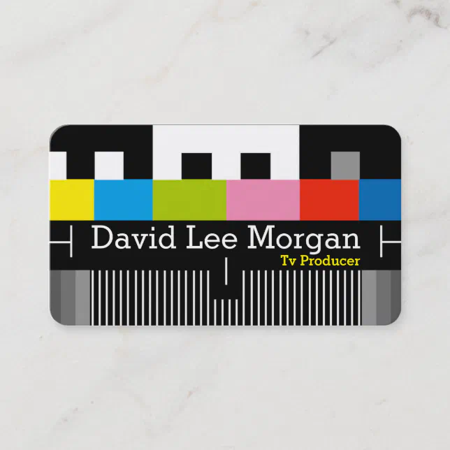 TV Film Producer Video Business Card | Zazzle