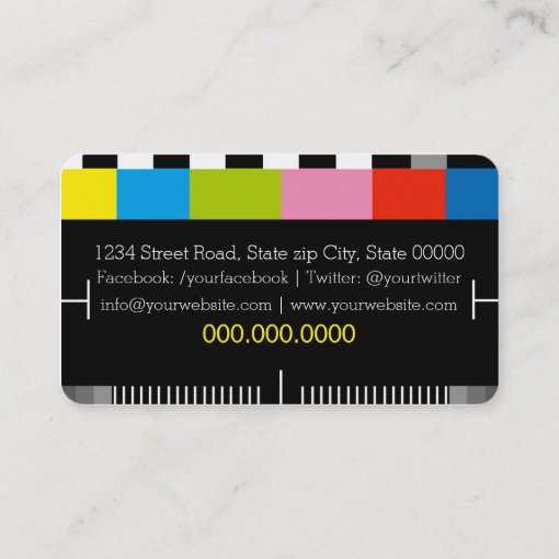 TV Film Producer Video Business Card | Zazzle