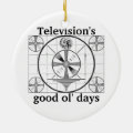 TV Indian Head Test Pattern Ceramic Ornament | Zazzle