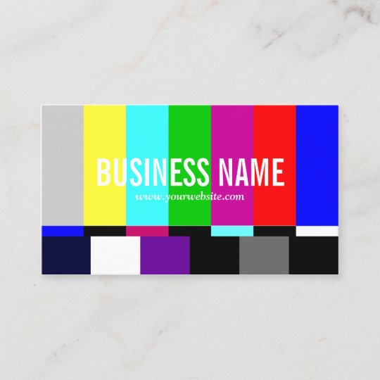 TV Spectrum Film Editor Video Production Business Card | Zazzle.com