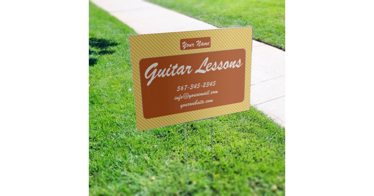 Tweed Amp music lesson Sign | Zazzle