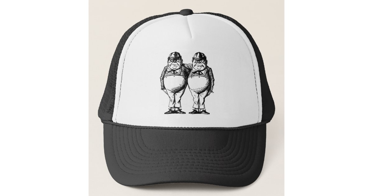 Tweedle Dee and Tweedle Dum Trucker Hat | Zazzle