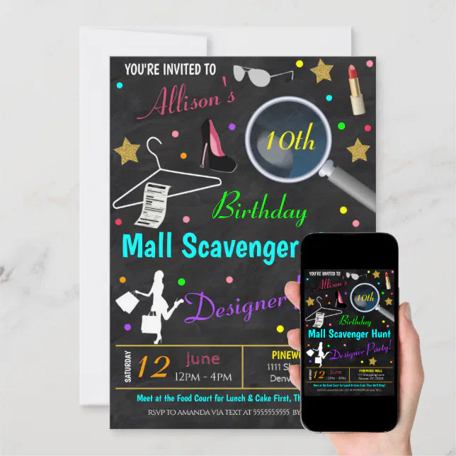 Tween Teen Birthday Party Invitation | Zazzle