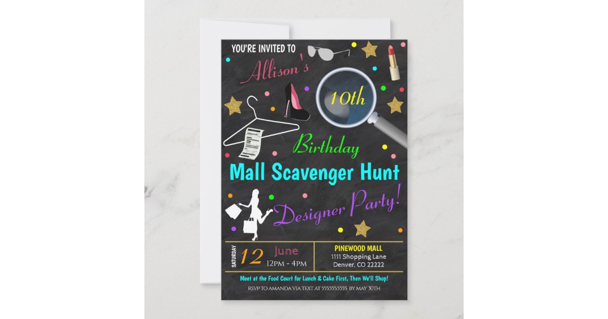 Tween Teen Birthday Party Invitation | Zazzle