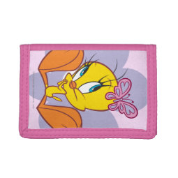 TWEETY™ and Butterfly Trifold Wallet | Zazzle