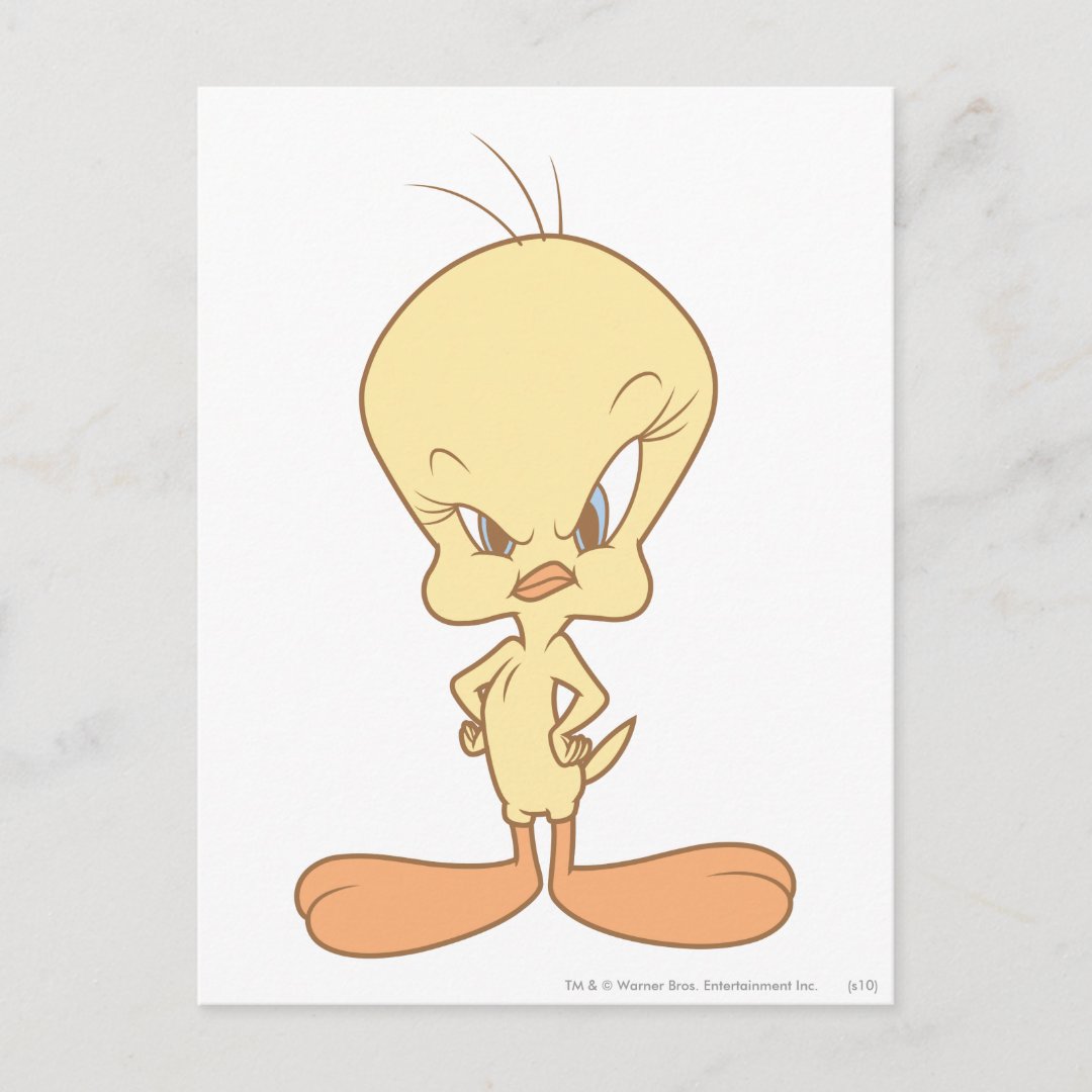 Tweety Angry Postcard | Zazzle