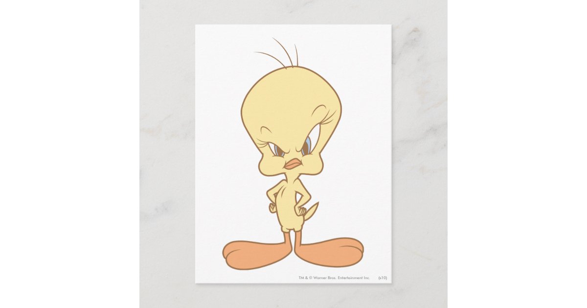 Tweety Angry Postcard | Zazzle