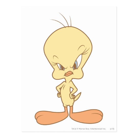 Tweety Angry Postcard | Zazzle.com