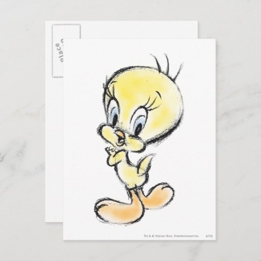 TWEETY™ - Hand Done Postcard | Zazzle