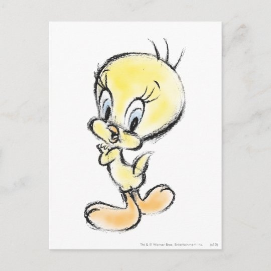 Tweety - Hand Done Postcard | Zazzle.com
