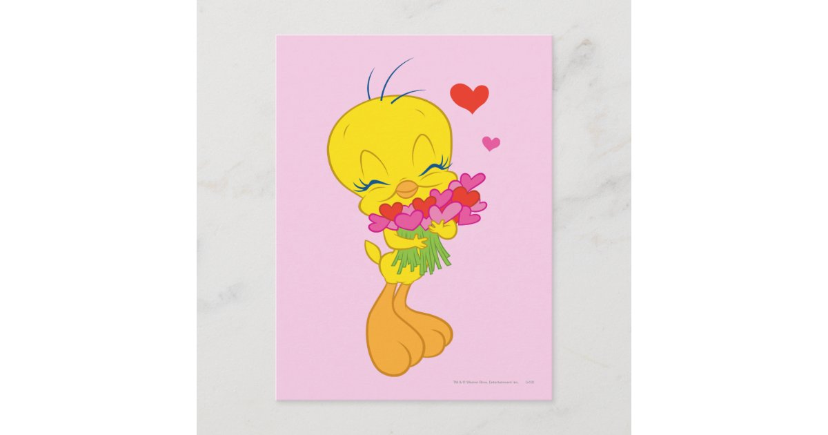 Tweety Hearts Postcard | Zazzle