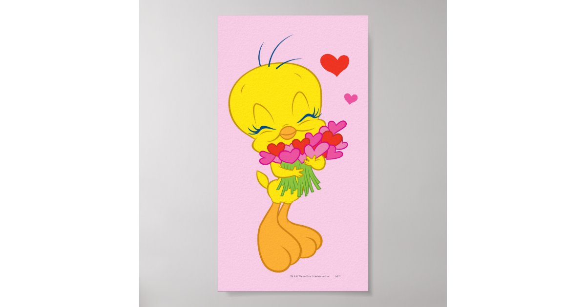 TWEETY™ Hearts Poster | Zazzle